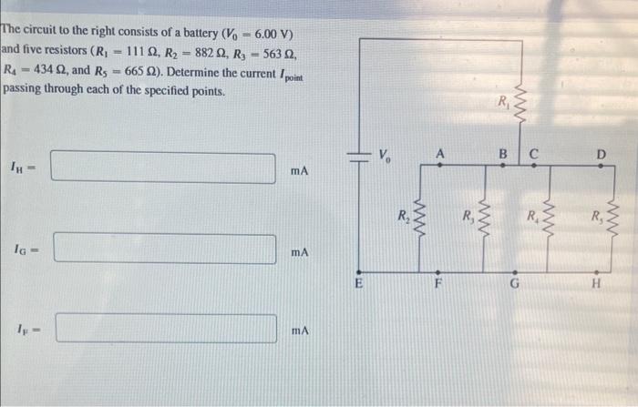 Solved The circuit to the right consists of a battery | Chegg.com