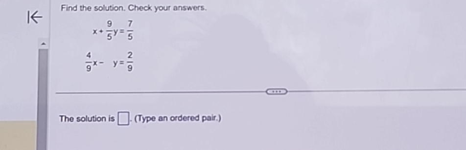 Solved Find the solution. Check your | Chegg.com