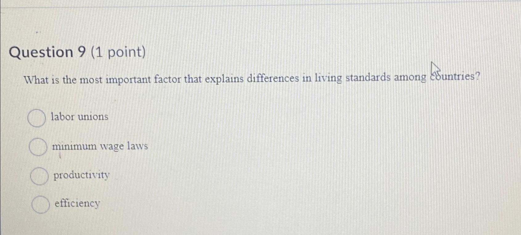 Solved Question 9 (1 ﻿point)What is the most important | Chegg.com