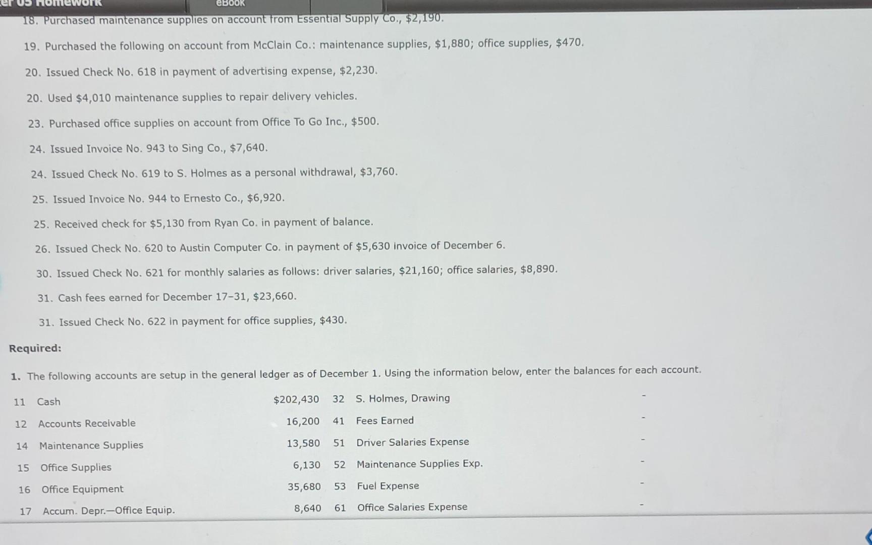 Solved Chapter 05 Homework eBook Account: Office Supplies | Chegg.com