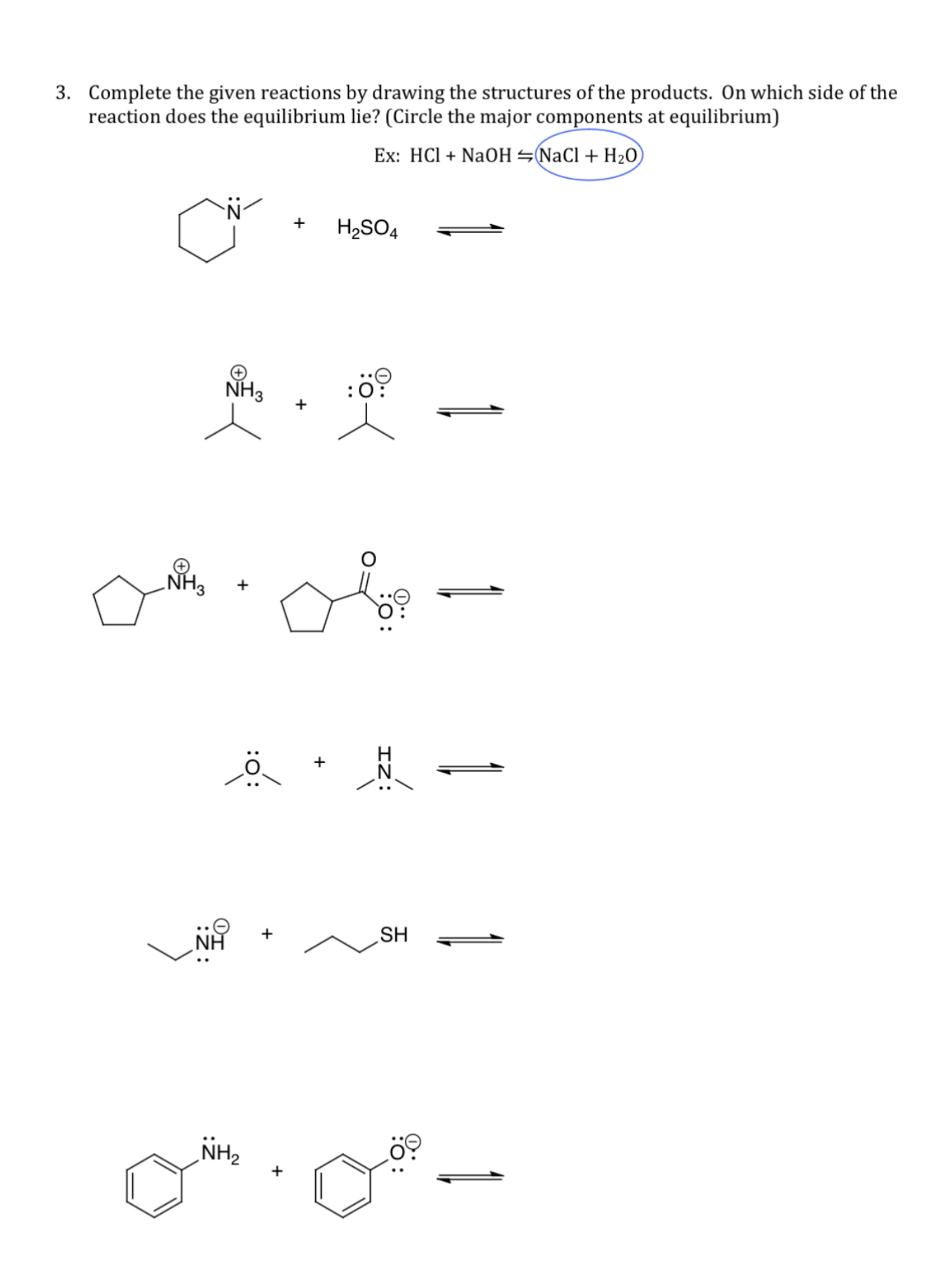 Complete the given reactions by drawing the | Chegg.com