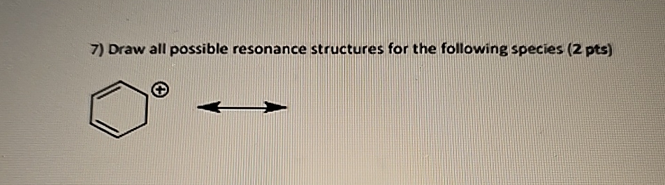 Solved Draw all possible resonance structures for the | Chegg.com