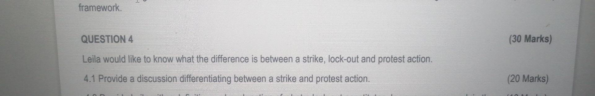 Solved framework.QUESTION 4(30 ﻿Marks)Leila would like to | Chegg.com