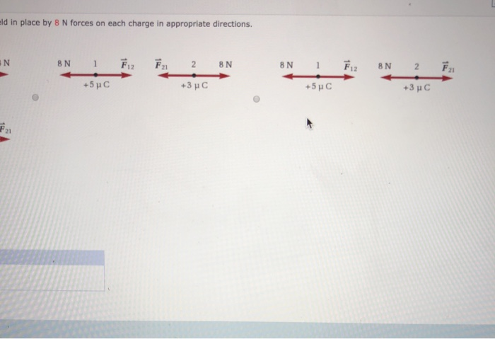Solved Two point particles with charges +5 C and +3 UC are | Chegg.com