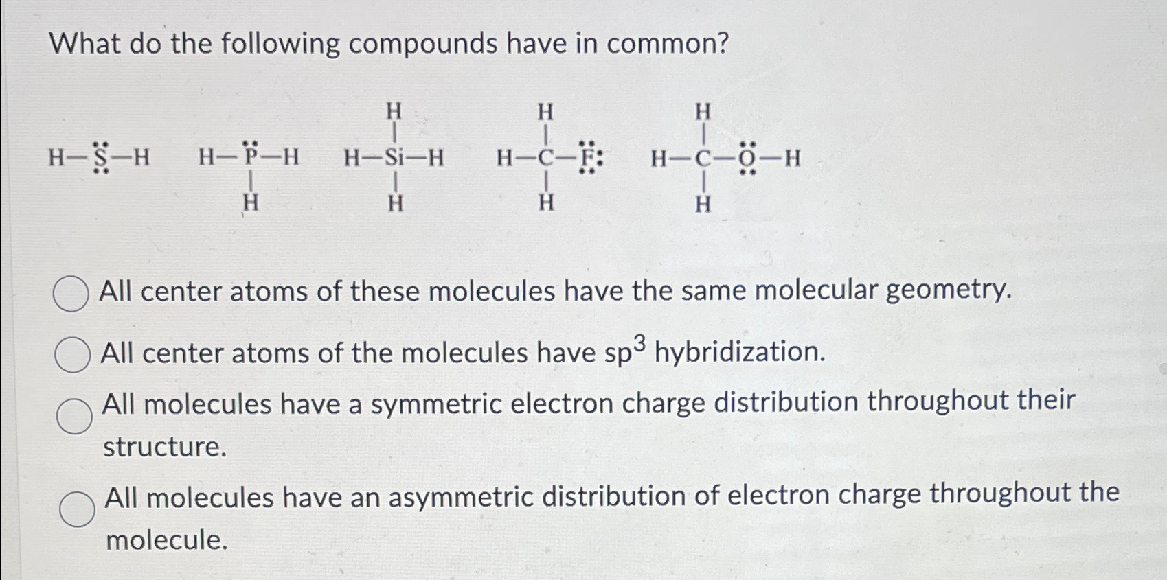 Solved What do the following compounds have in | Chegg.com