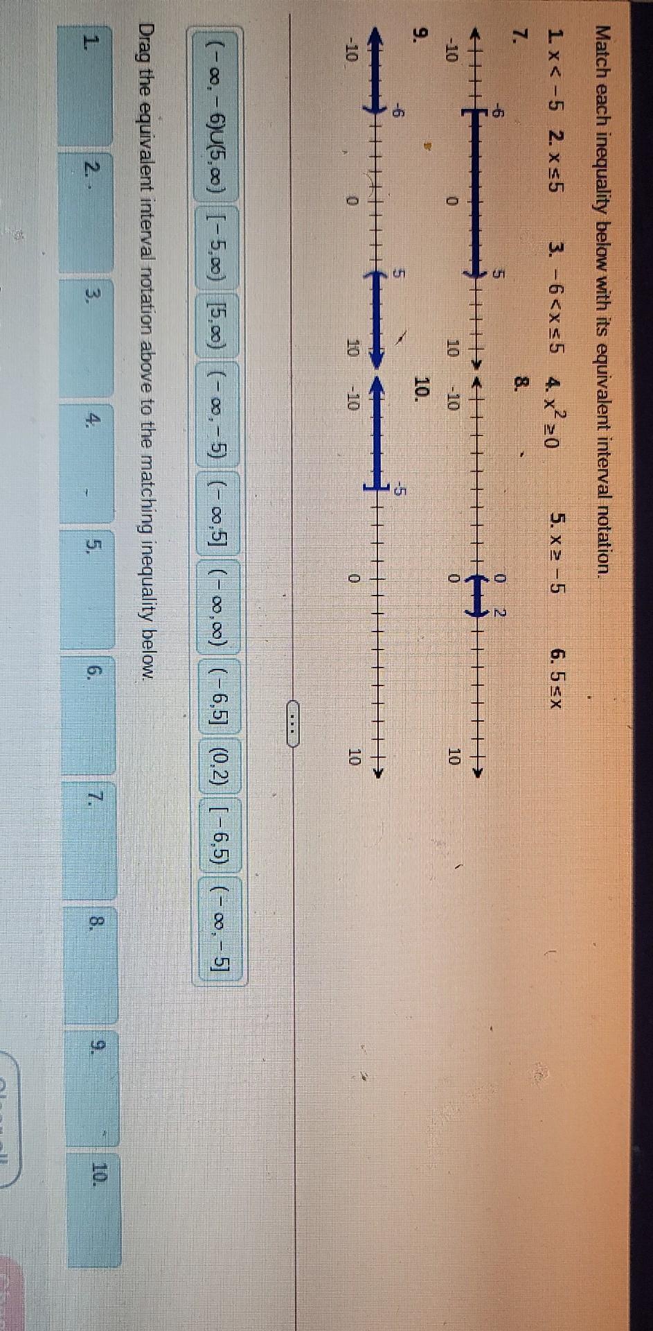 Solved Match each inequality below with its equivalent | Chegg.com