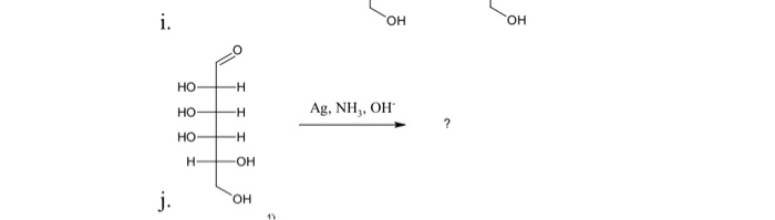 Solved TOH 0 HO-IH HOLH HOIH Ag, NH, OH 2 HI 애 j. OH | Chegg.com