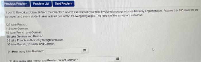 Solved (1 point) Rework problem 14 from the Chapter 1 review | Chegg.com