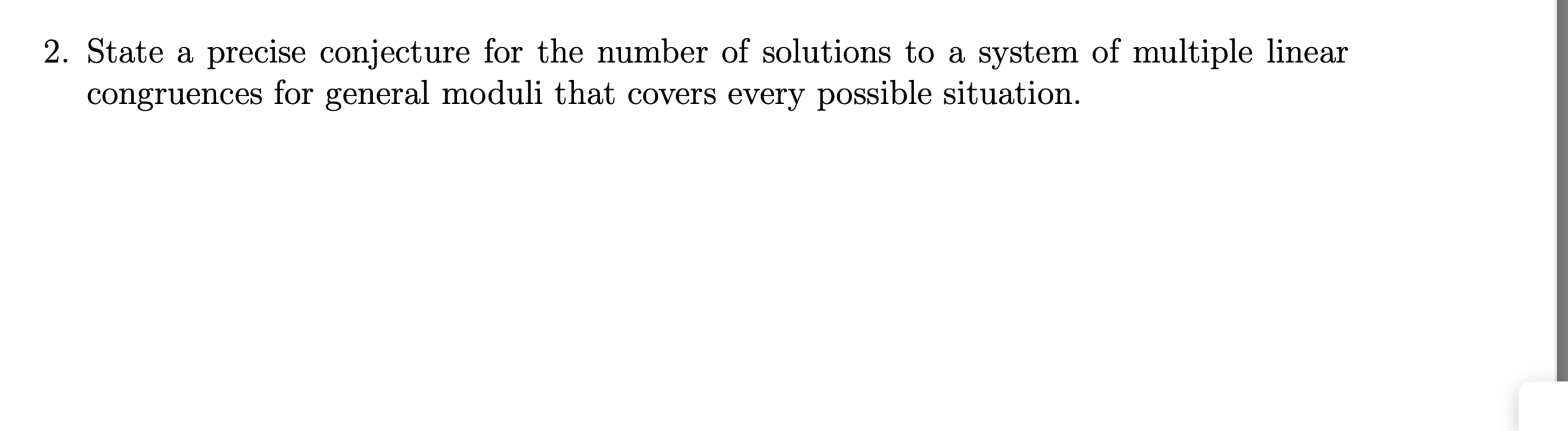 Solved State a precise conjecture for the number of | Chegg.com