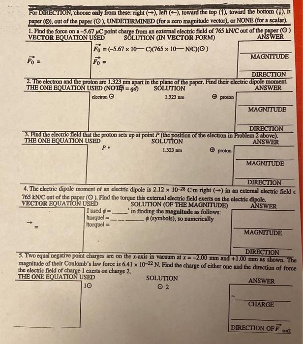 Solved Please answer each of the 5 questions using the | Chegg.com