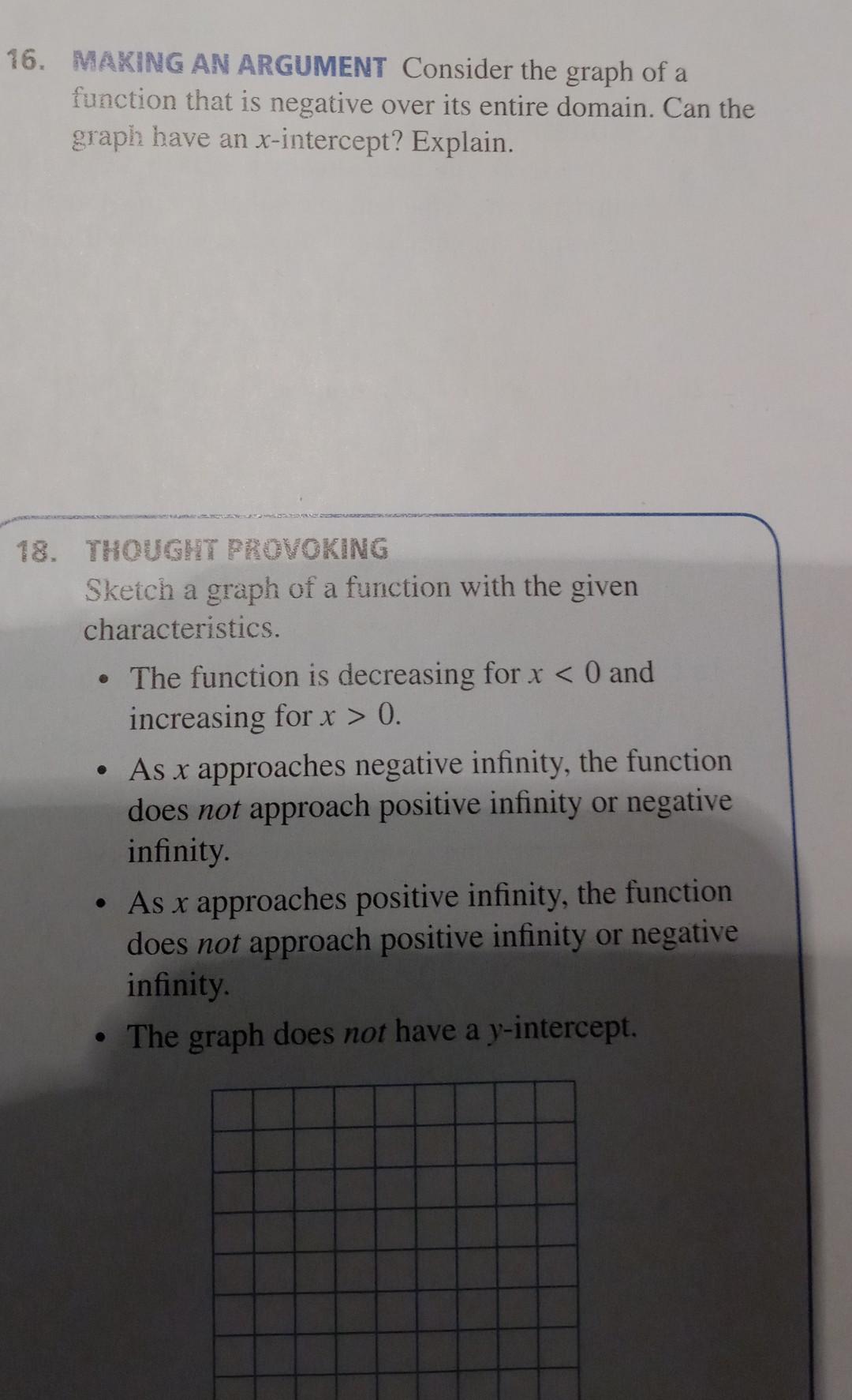 6. MAKING AN ARGUMENT Consider the graph of a | Chegg.com