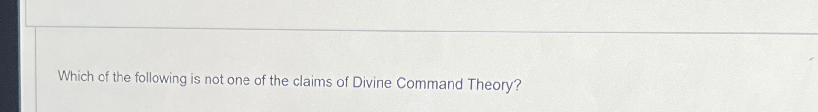 Solved Which of the following is not one of the claims of | Chegg.com