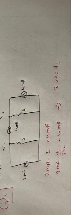 Solved что 2MA 2mA = I₁ +umA. 2mA = 4₁ + UMA 3kn DumA | Chegg.com