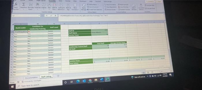 Solved a. 11. In cell N2, enter a formula using the IF | Chegg.com