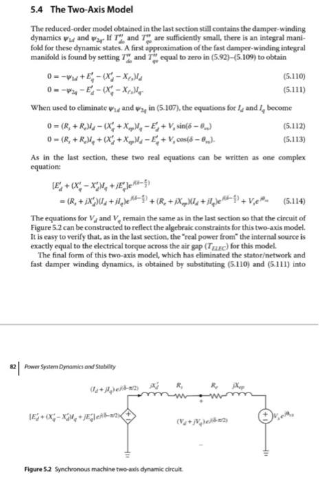 Solved 5.3 Using the two-axis dynamic model of Section 5.4, | Chegg.com