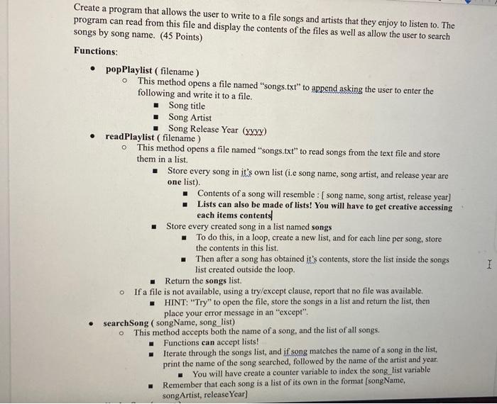 Solved Create a program that allows the user to write to a | Chegg.com Solved Create a program that allows the user to write to a | Chegg.com