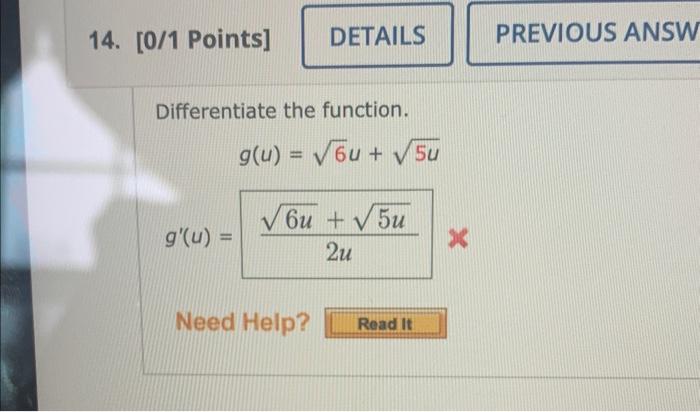 Solved Find the first and second derivative of the function. | Chegg.com