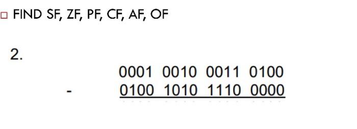 Solved FIND SF, ZF, PF, CF, AF, OF | Chegg.com