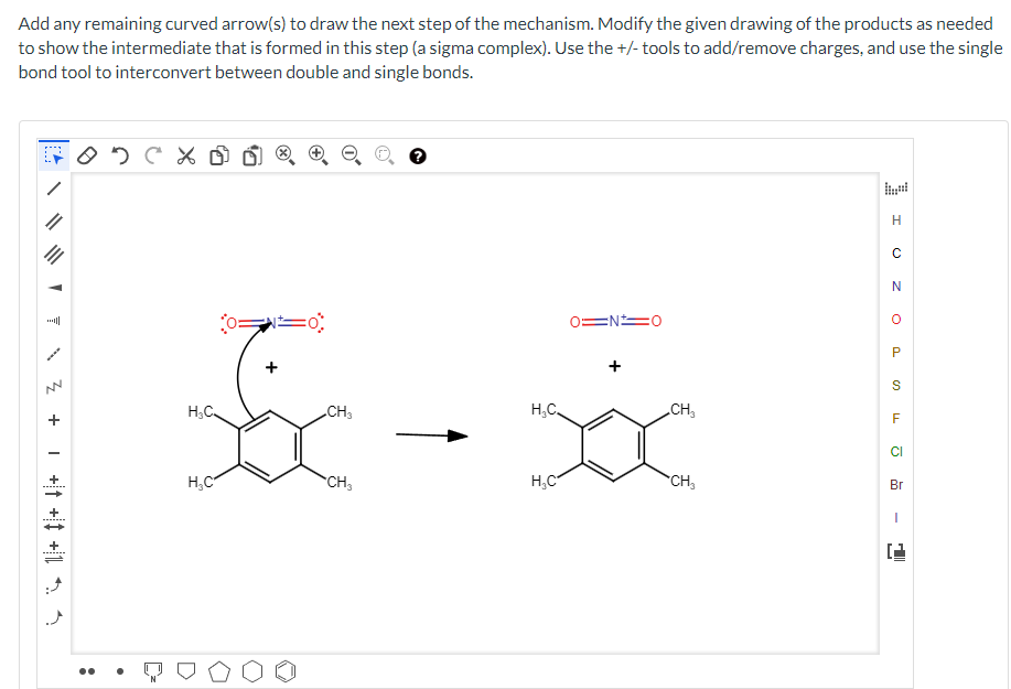Solved Add any remaining curved arrow(s) ﻿to draw the next | Chegg.com