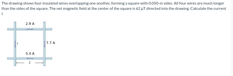 Solved The drawing shows four insulated wires overlapping | Chegg.com
