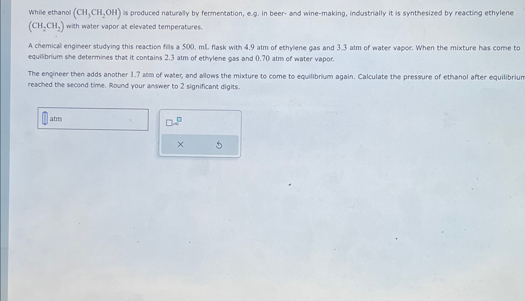 Solved While ethanol (CH3CH2OH) ﻿is produced naturally by | Chegg.com