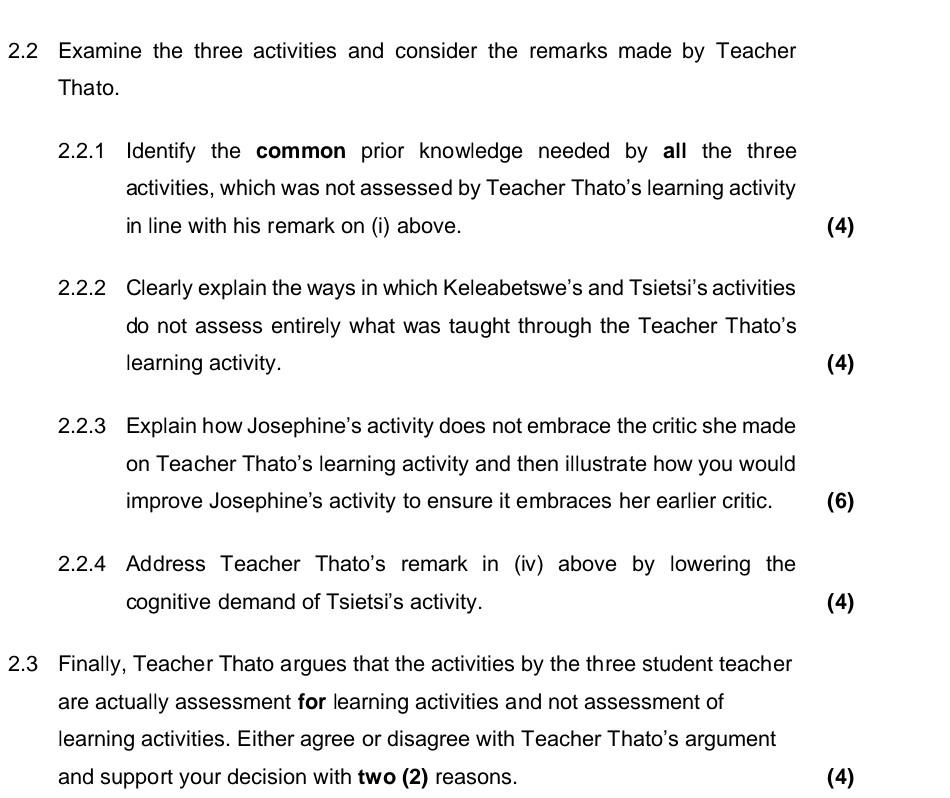 Solved QUESTION 2 Dr Lee requested HMMB031 student teachers | Chegg.com