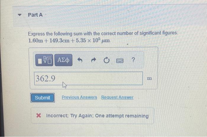 Solved Express the following sum with the correct number of | Chegg.com