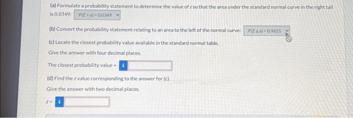 Solved (a) Formulate a probability statement to determine | Chegg.com