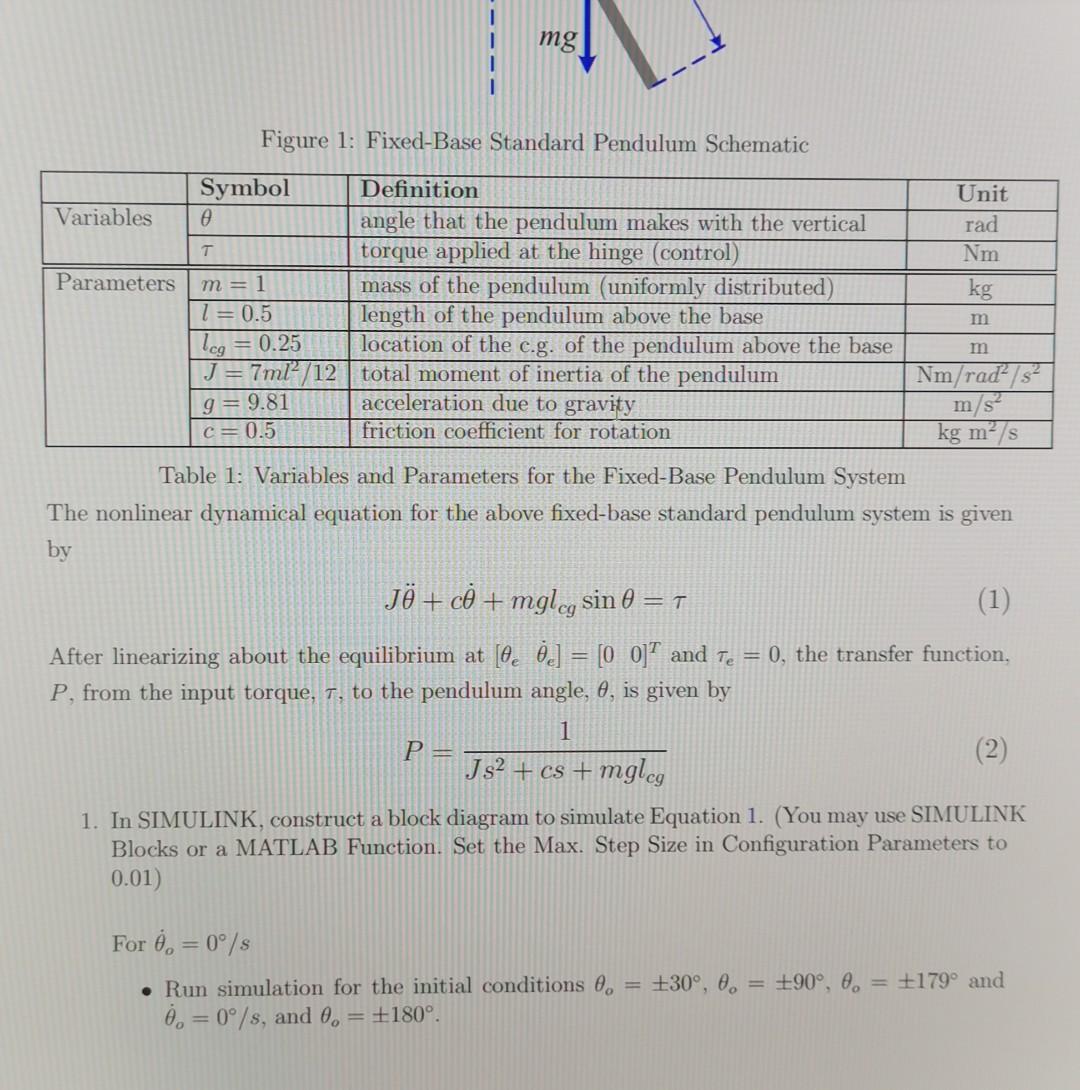 Solved 3. In SIMULINK, construct a block diagram to simulate | Chegg.com