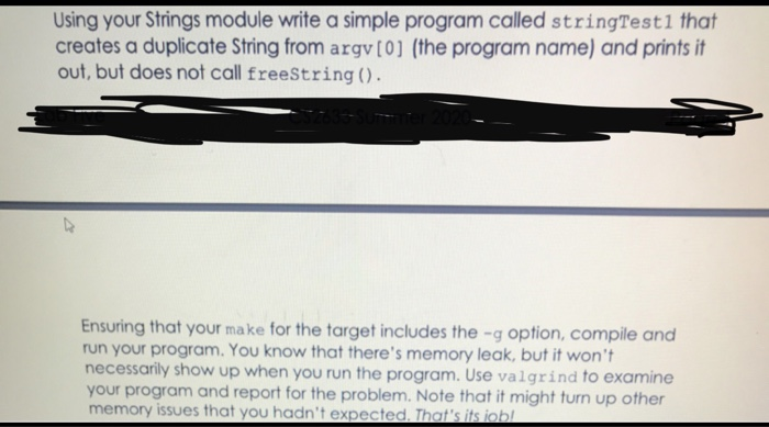 Solved Review the current state of your Strings module. At | Chegg.com