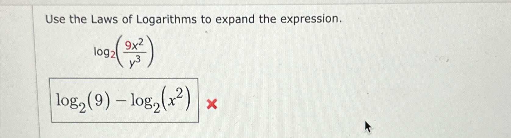 Solved Use the Laws of Logarithms to expand the | Chegg.com