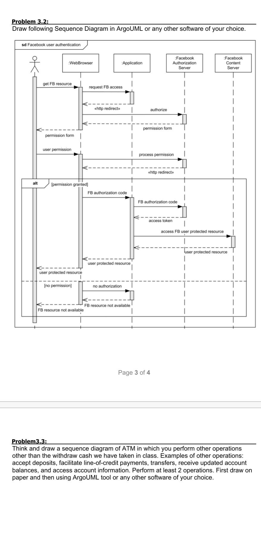 Solved To Design First UML Sequence Diagram 1. OBJECTIVE AND | Chegg.com