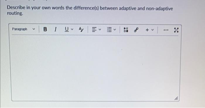 Solved Describe in your own words the difference(s) between | Chegg.com