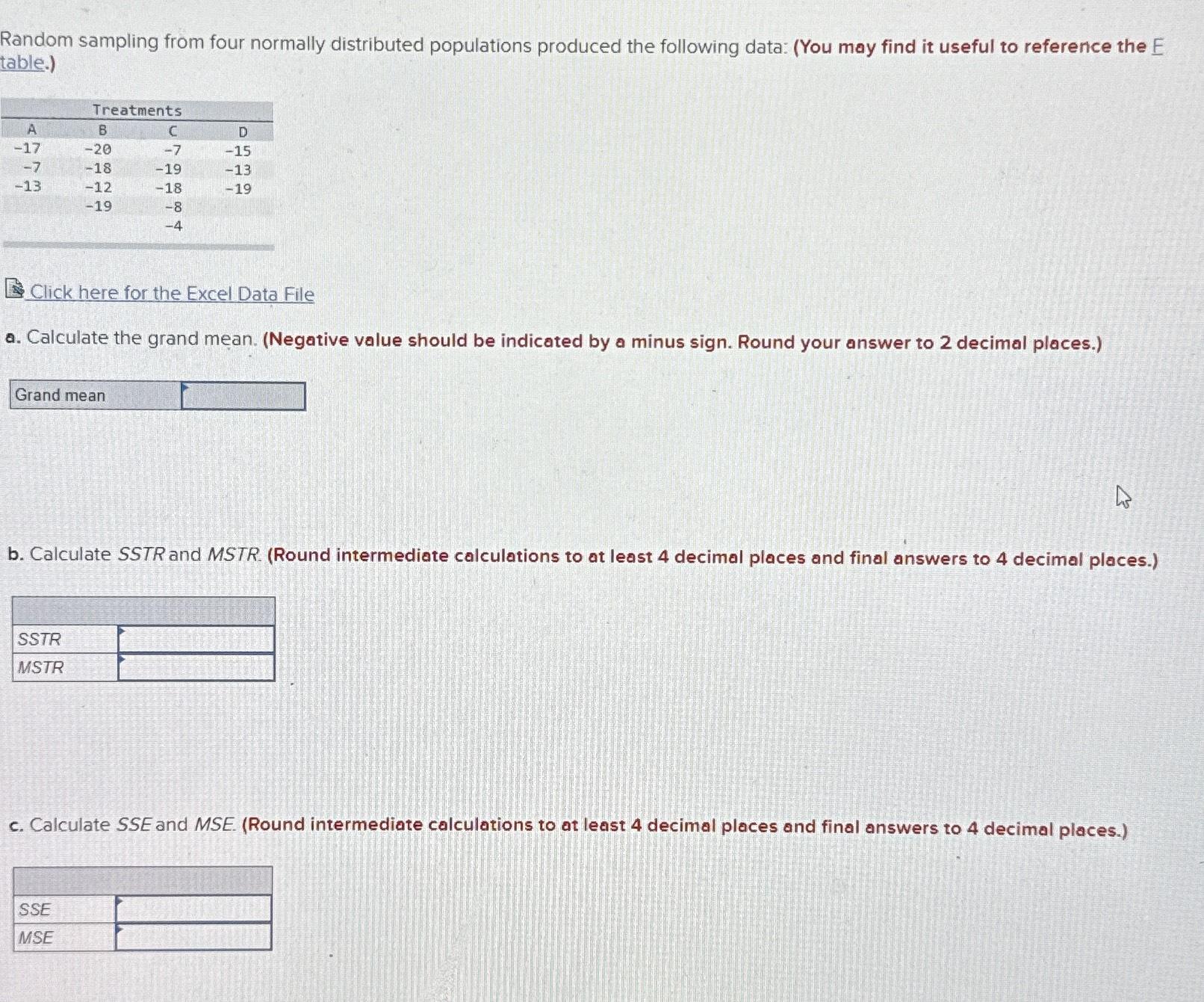 Solved Random sampling from four normally distributed | Chegg.com