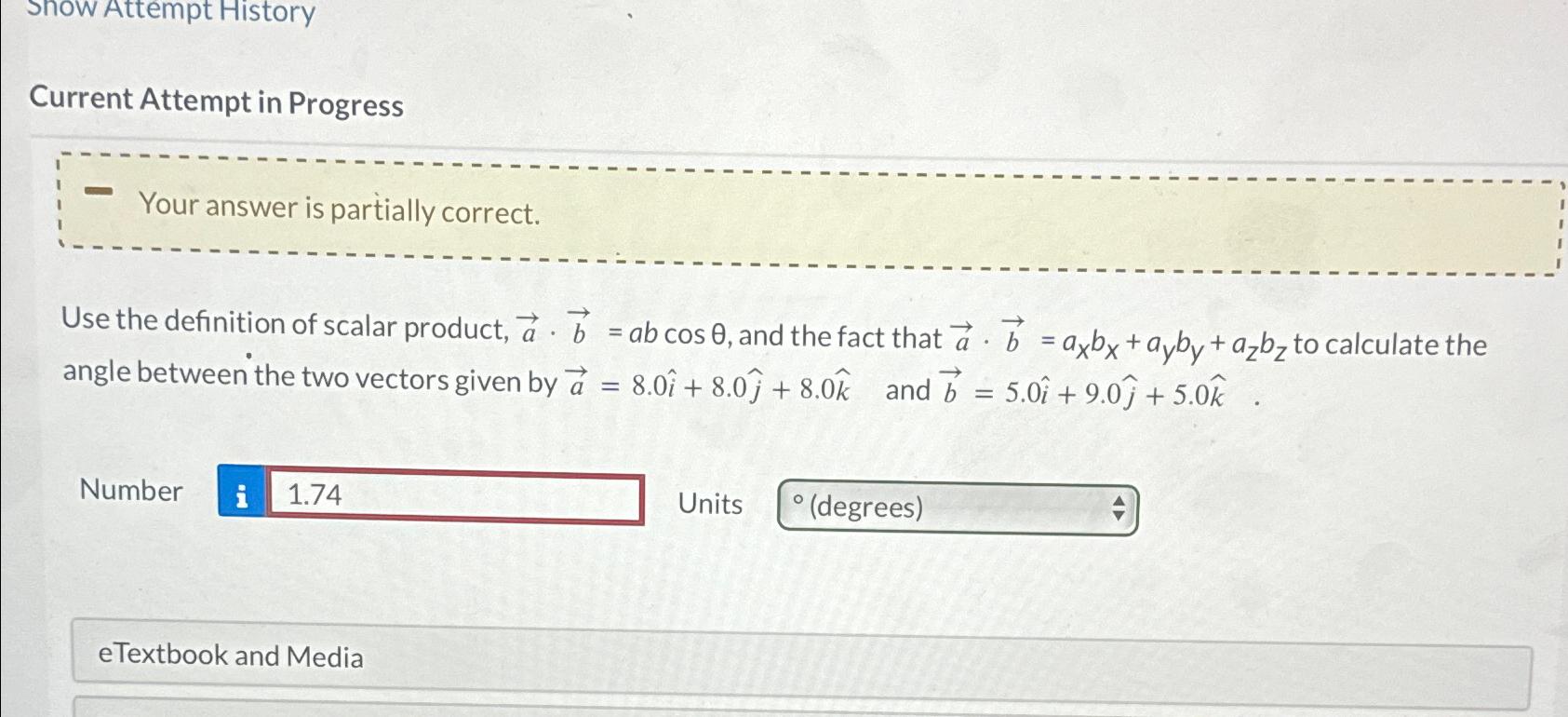 Solved Snow Attempt HistoryCurrent Attempt in ProgressYour | Chegg.com