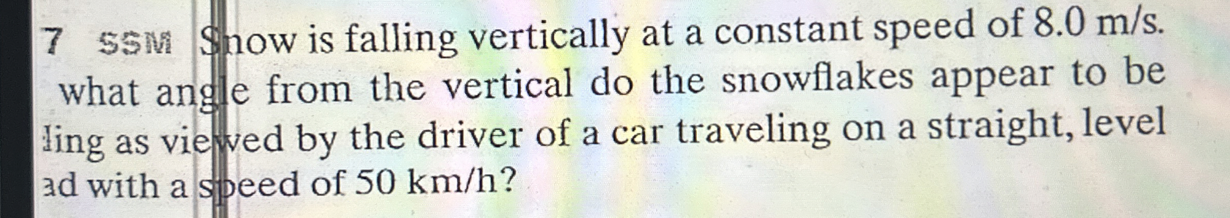 Solved 755 ﻿Mn $how is falling vertically at a constant | Chegg.com