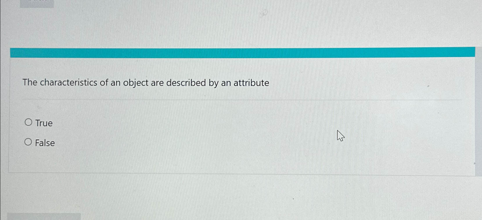 Solved The characteristics of an object are described by an | Chegg.com