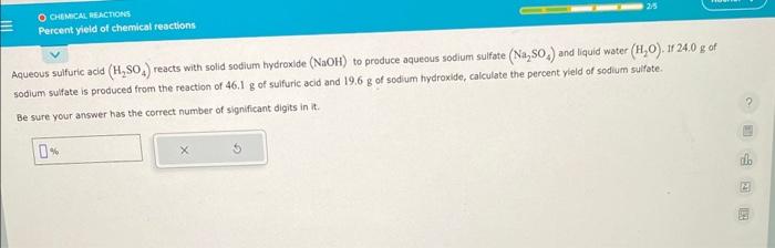 Solved Aqueous sulfuric acid (H2SO4) reacts with solid | Chegg.com