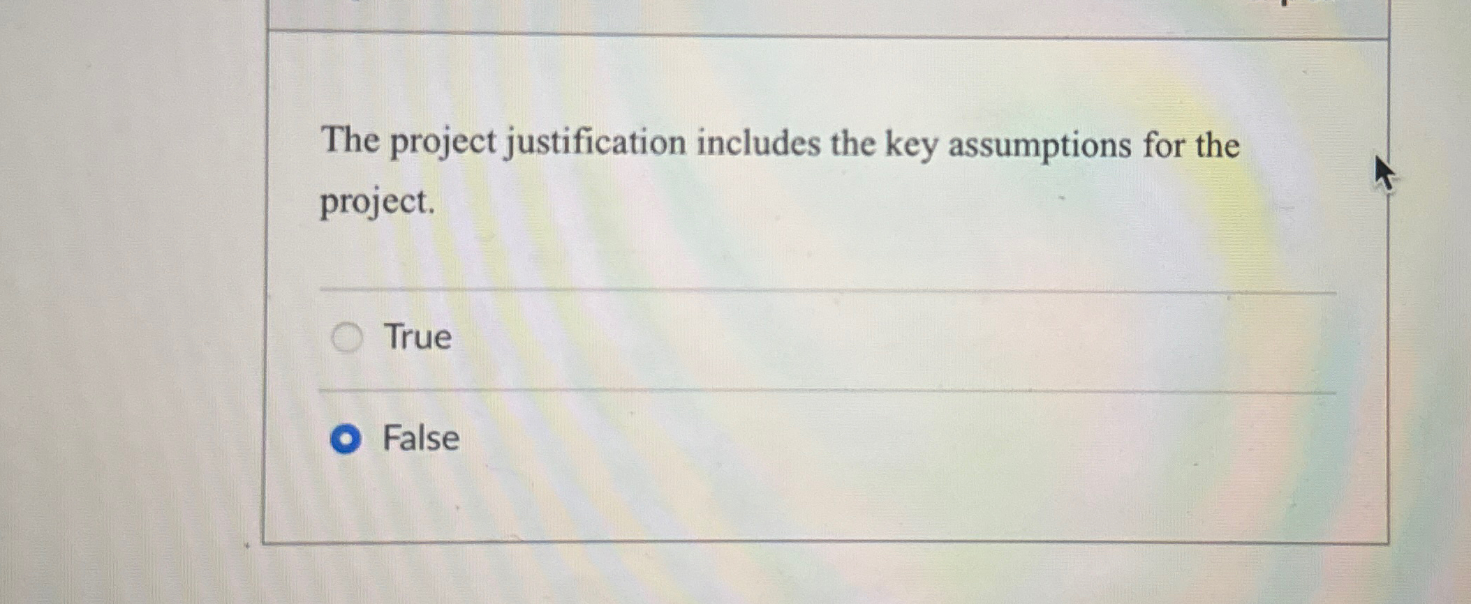 Solved The project justification includes the key | Chegg.com
