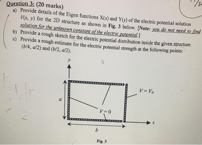 Question 3: (20 marks) a) Provide details of the | Chegg.com