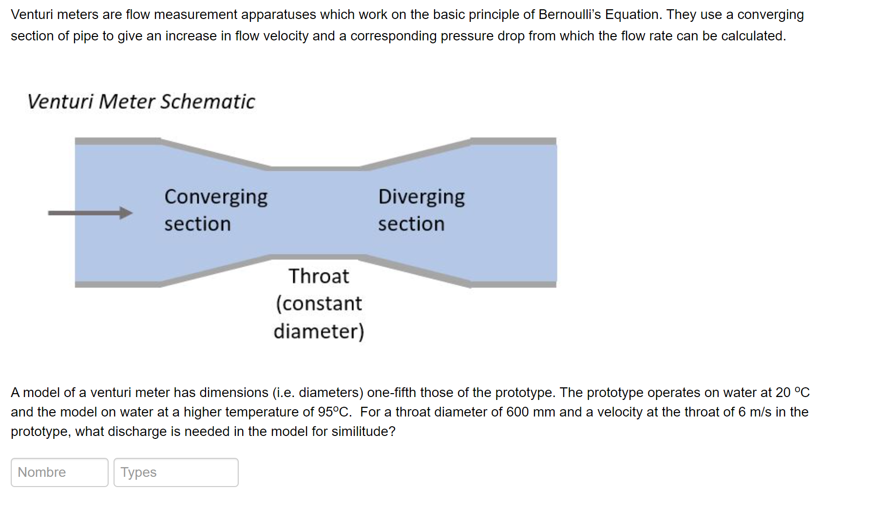 Solved Venturi meters are flow measurement apparatuses which | Chegg.com