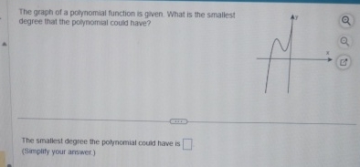 Solved The graph of a polynomial function is given. What is | Chegg.com
