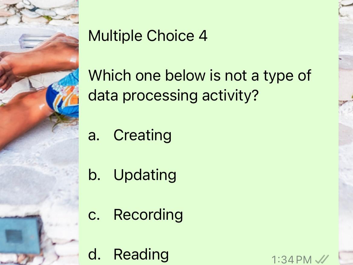 Solved Multiple Choice 4Which one below is not a type of | Chegg.com
