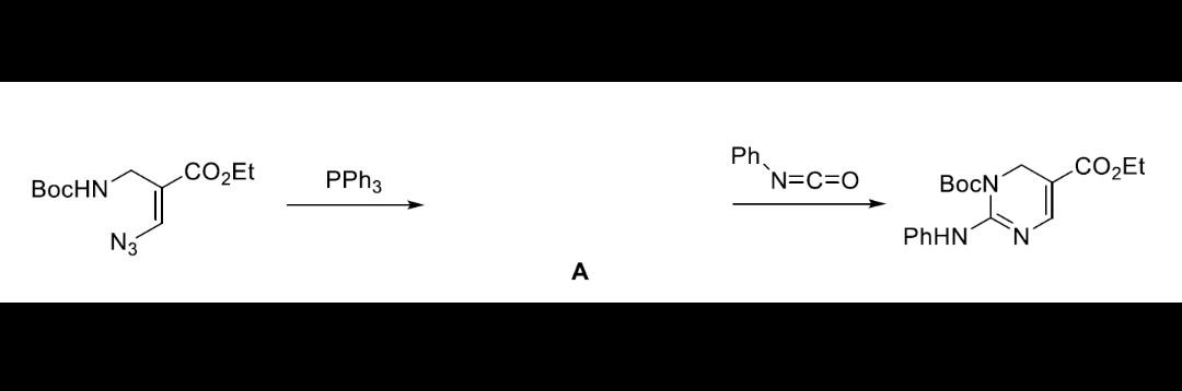 Solved CO2Et Ph. N=C=0 PPh3 BocHN CO2Et wo. BocN N3 PhHN N A | Chegg.com