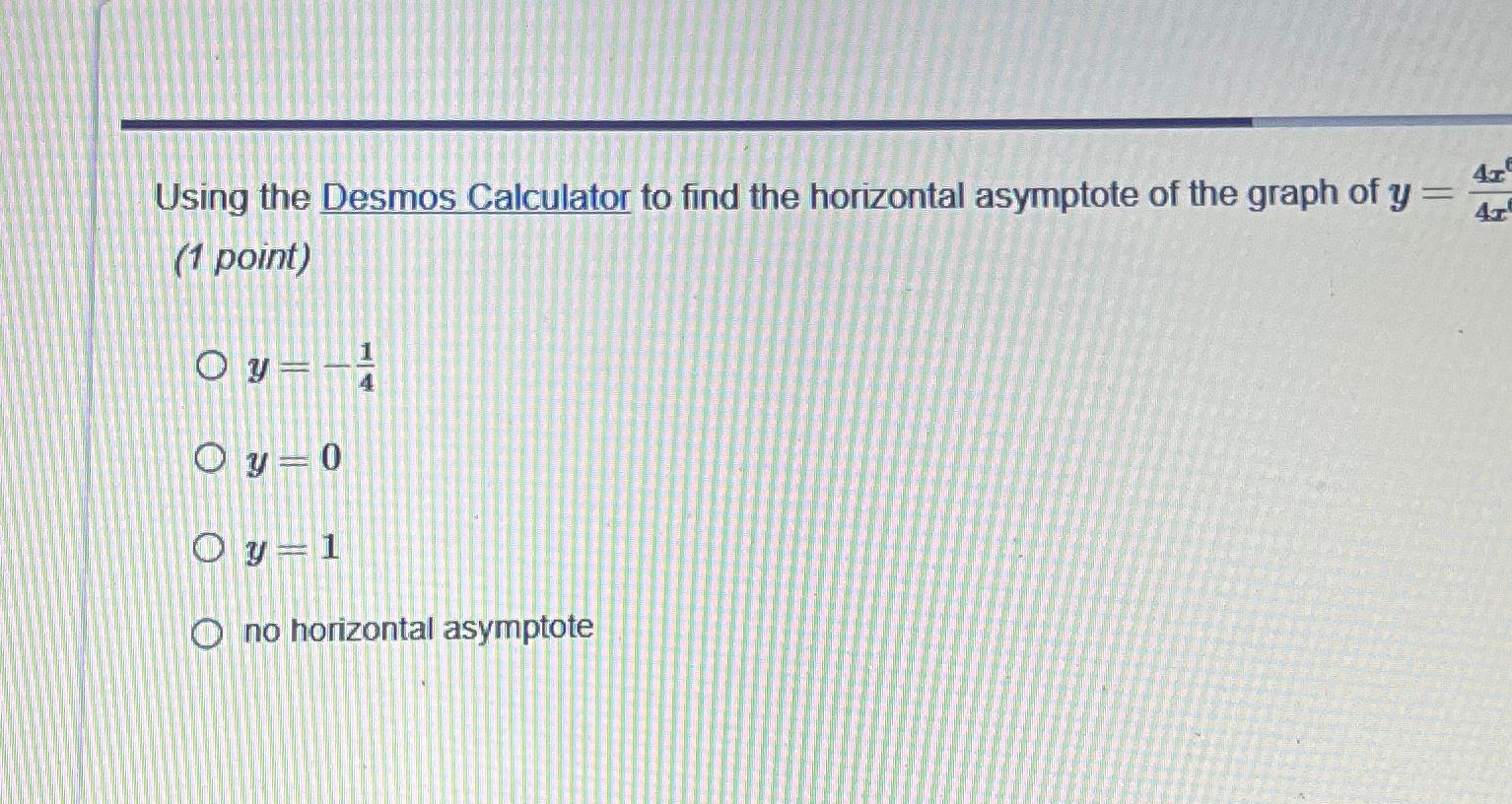 Solved Using the Desmos Calculator to find the horizontal | Chegg.com
