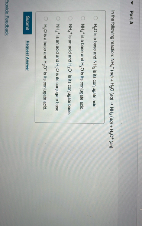 Solved Part AIn the following reaction: | Chegg.com