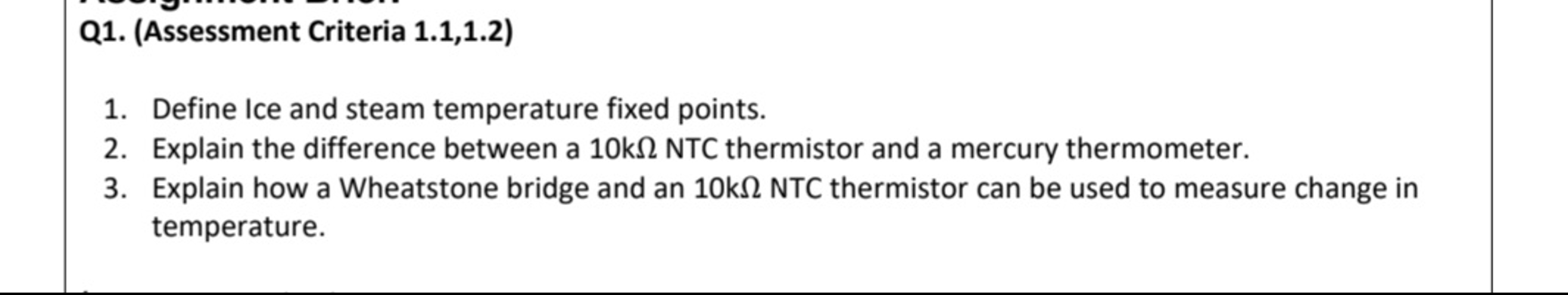 Solved Q1. (Assessment Criteria 1.1,1.2)Define Ice and steam | Chegg.com