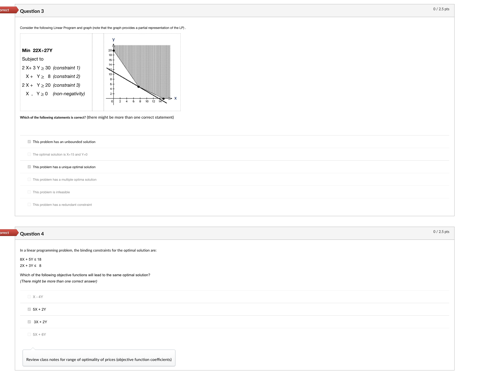 Solved what are the correct answers ? | Chegg.com