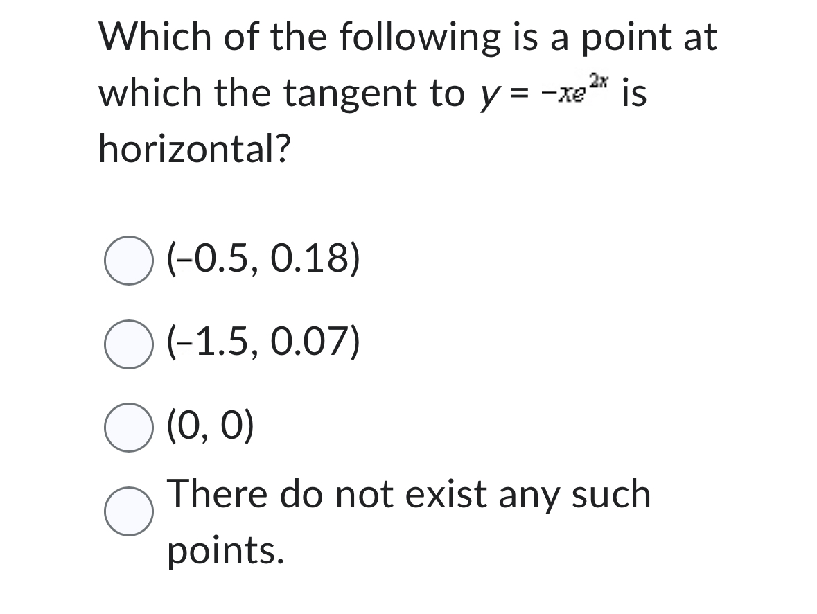 Solved Which of the following is a point at which the | Chegg.com