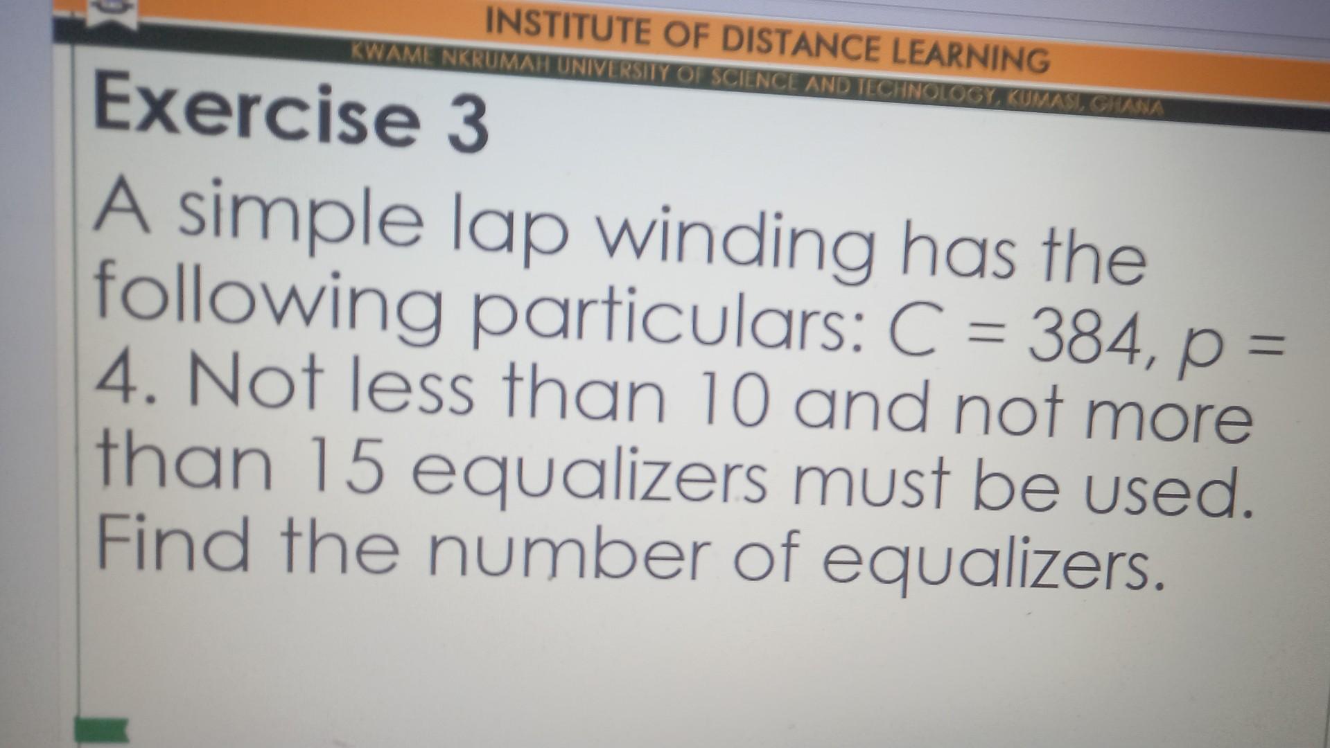 Solved 8. A 3-phase, 415 V, delta connected, 8-pole 50 Hz | Chegg.com